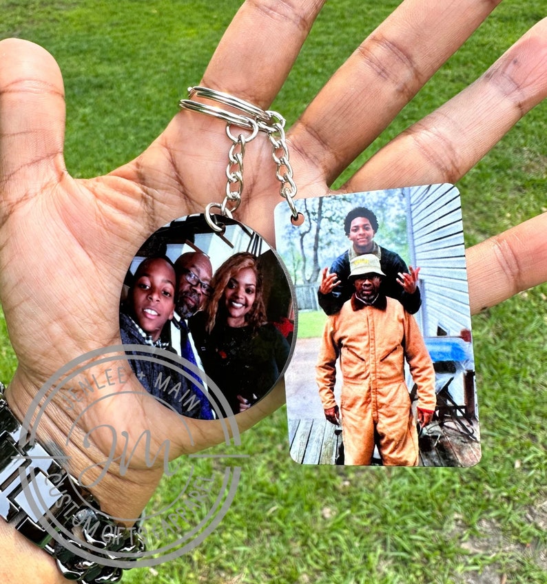 Personalized Keychain | Double Sided Photo Key Chain | Custom Key Chain ...