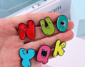 Alphabet Letter Pins - Etsy