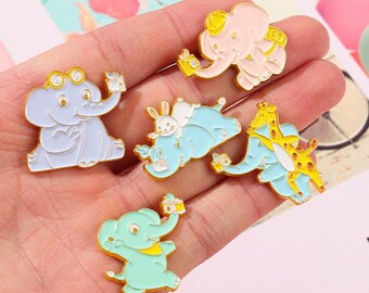 Pink Elephant Pin - Etsy