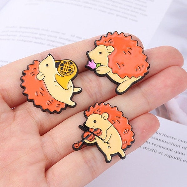 Hedgehog Pin - Etsy