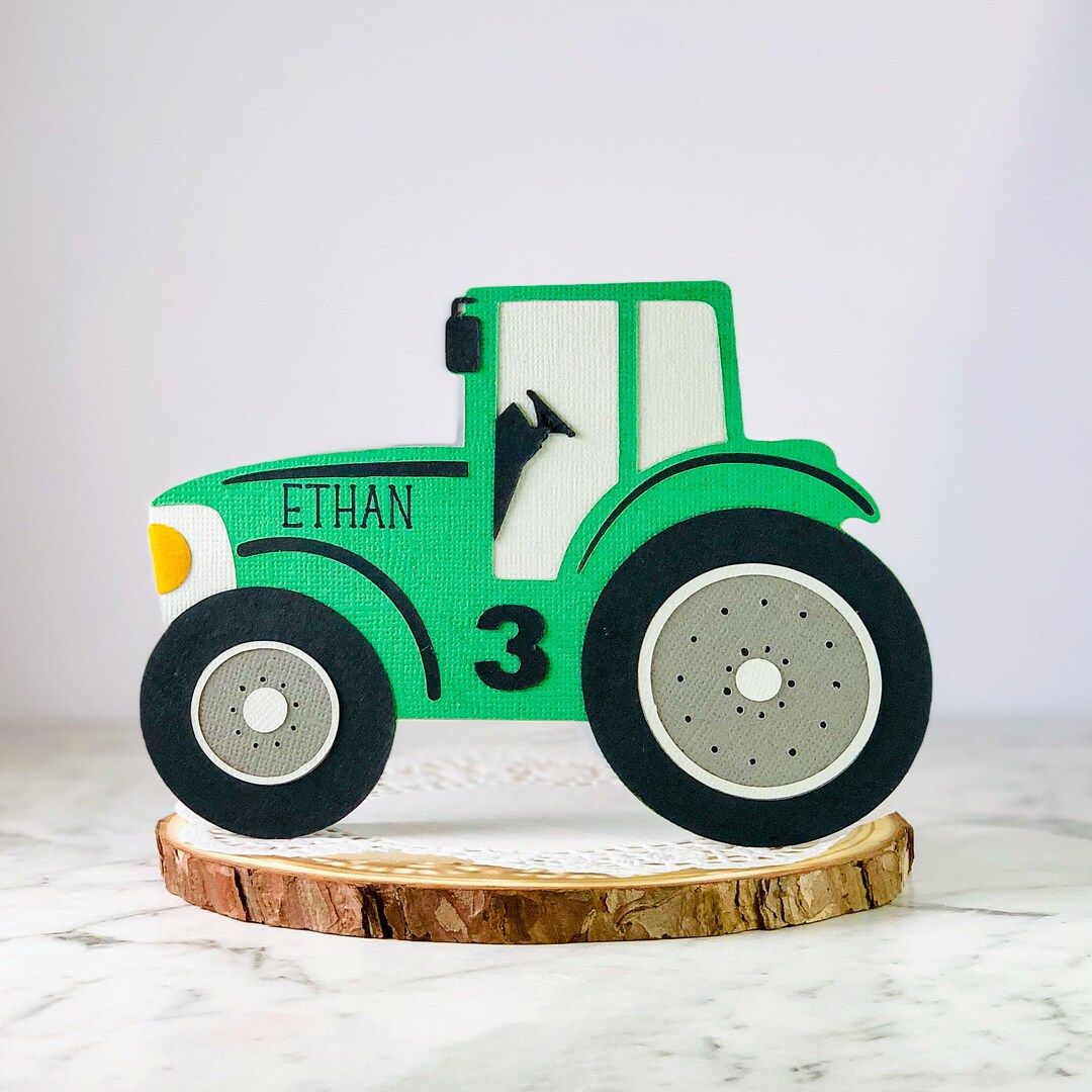 Handmade Tractor Birthday Card. Farm Tractor Card. Toddler/kids Tractor ...