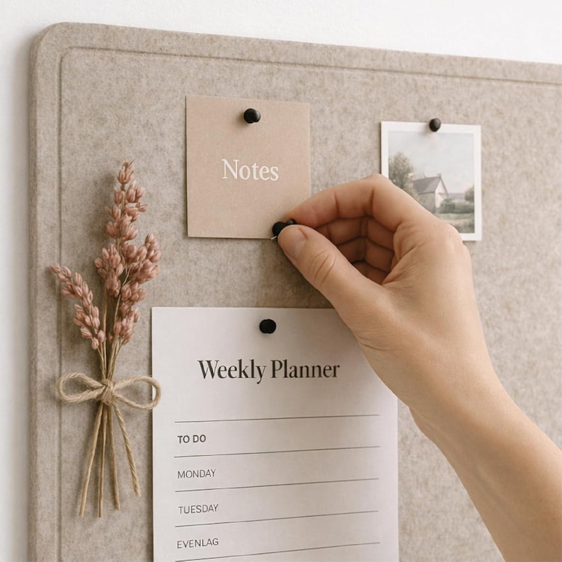 Orelle Felt Bulletin Board | Foldable Peel and Stick Felt Board for ...