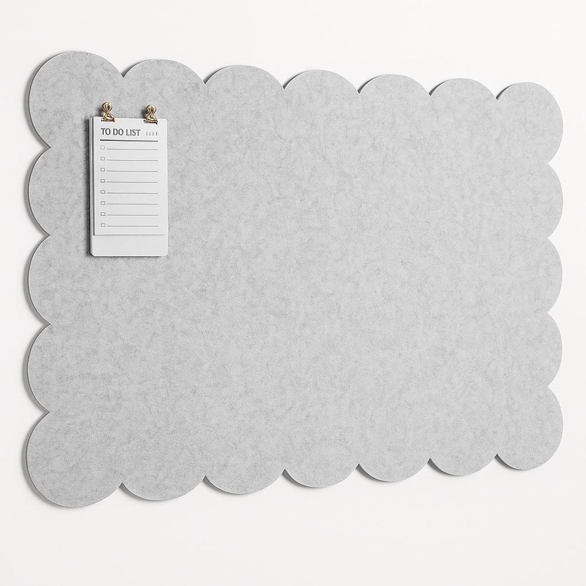 Orelle Scalloped Felt Bulletin Board | Foldable Peel and Stick Felt ...