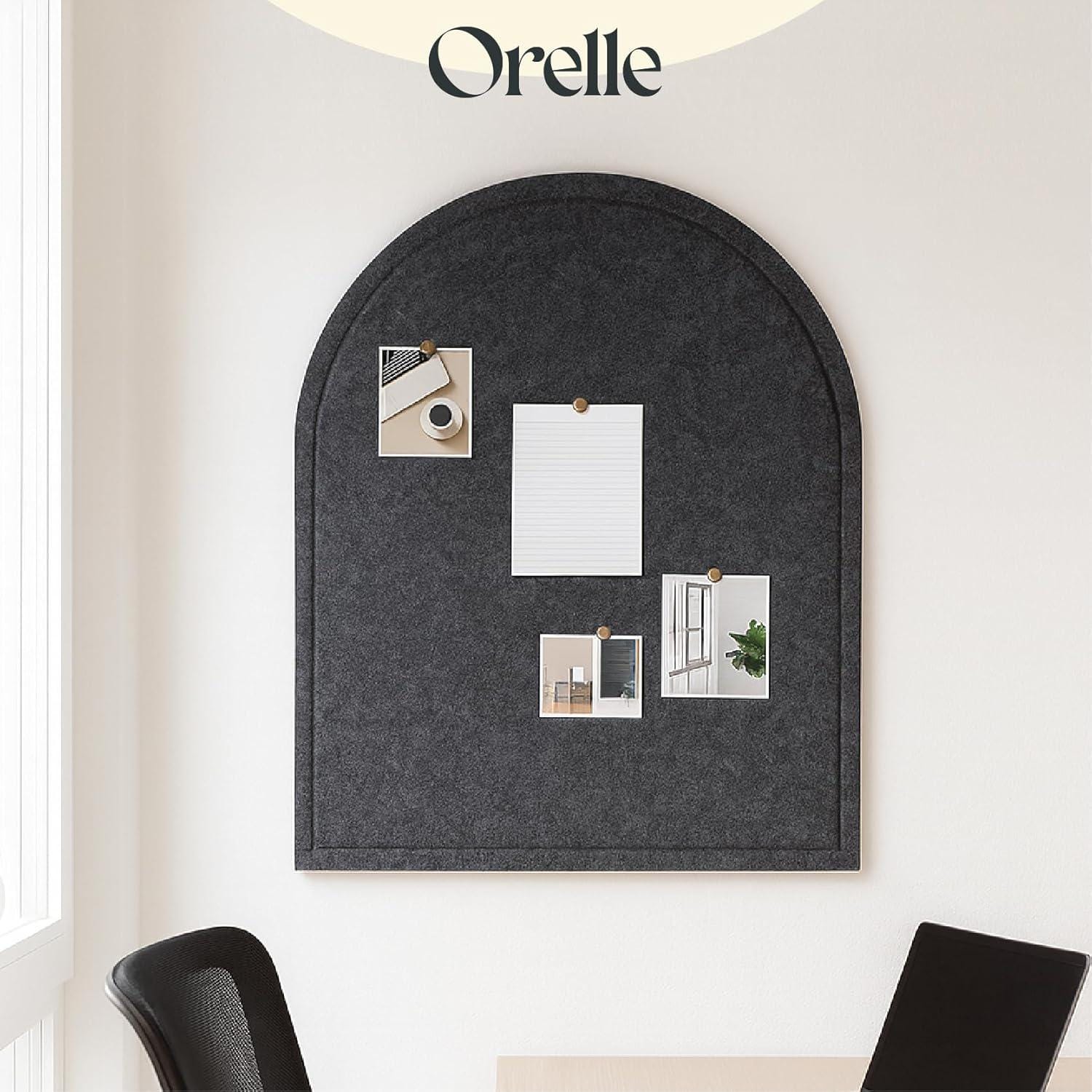 Orelle Arch Felt Bulletin Board | Foldable Peel and Stick Felt Board ...