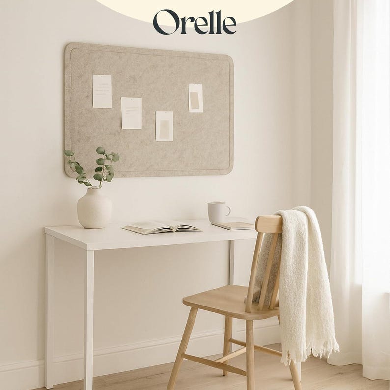 Orelle Felt Bulletin Board | Foldable Peel and Stick Felt Board for ...