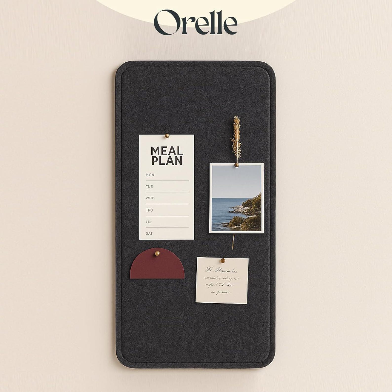 Orelle Felt Bulletin Board | Foldable Peel and Stick Felt Board for ...