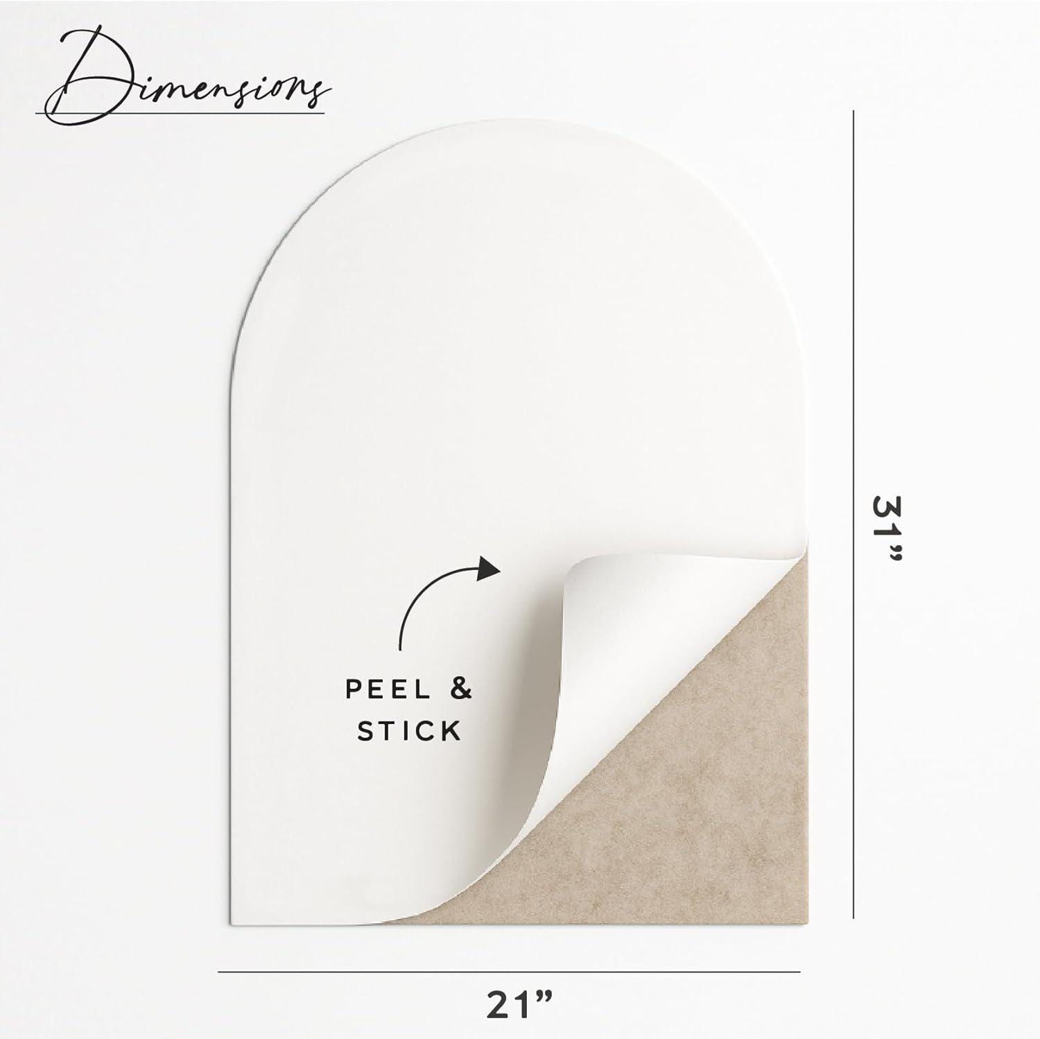 Orelle Arch Felt Bulletin Board | Foldable Peel and Stick Felt Board ...