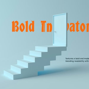 Bold Innovator Font, Unique,unique Font - Etsy