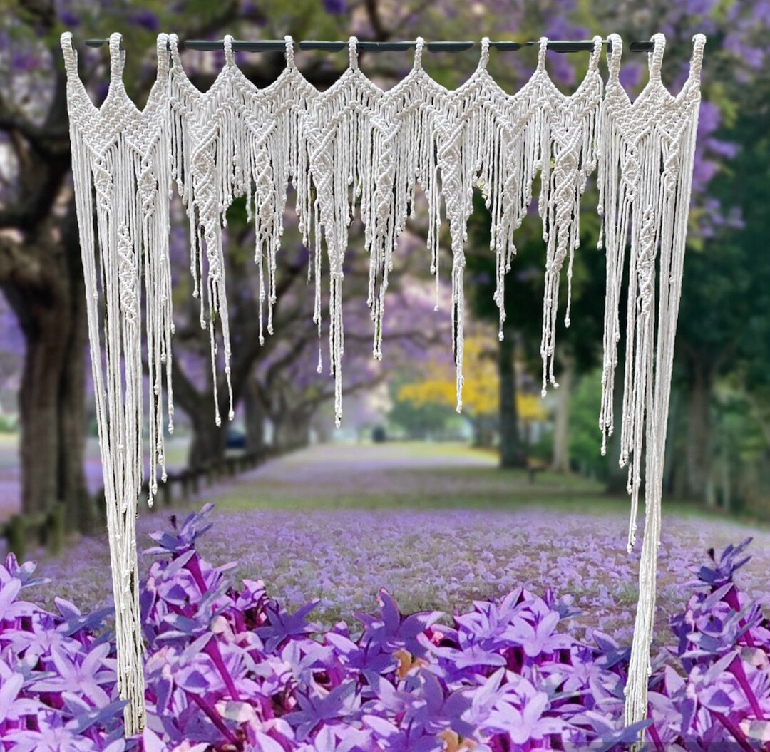 Macrame Wedding Arch Boho Wedding Backdrop Macrame Ceremony Arch ...
