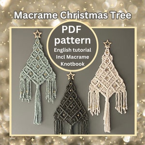 Macrame Christmas Tree Pattern, Pdf Download Macrame Christmas Tree ...