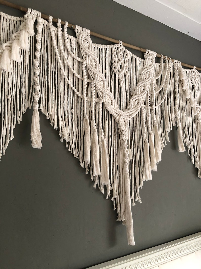 XXL Macrame Wall Hanging Macrame Headboard Boho Headboard Bedroom Design Bedroom Wedding ...