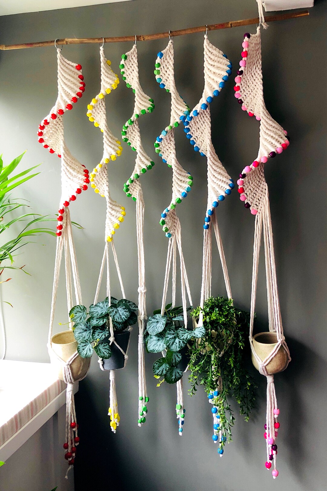Appendino per piante in macramè, regalo per amanti delle piante ...