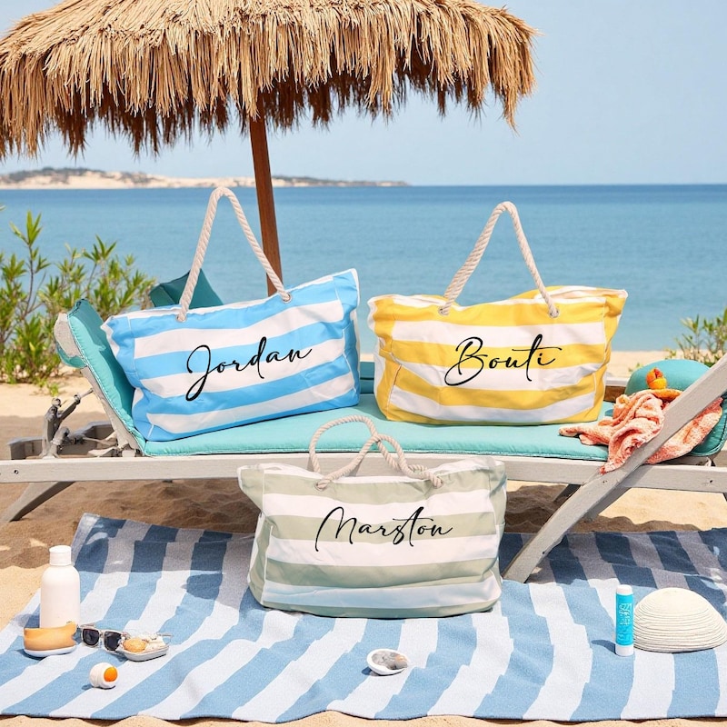 Personalized Beach Bags - Etsy