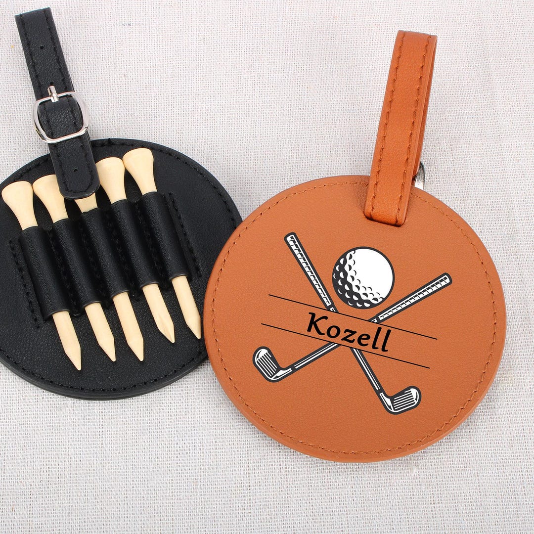 Personalized Golf Bag Tag Gift Set With Golf Tees,engraved Golf Tee ...
