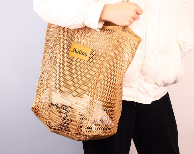 Sea Shell Collecting Beach Bag, Sea Unicorns Beach Combing Bag, Kid's ...