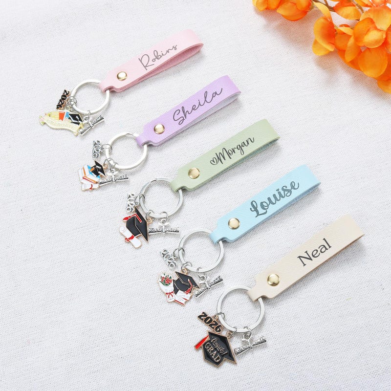 Graduation Year Keychain - Etsy UK