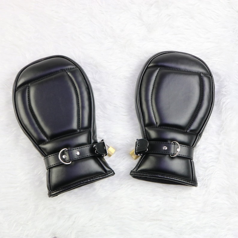 Padded Mittens Locking Slave Role Play Bondage Fetish | Etsy