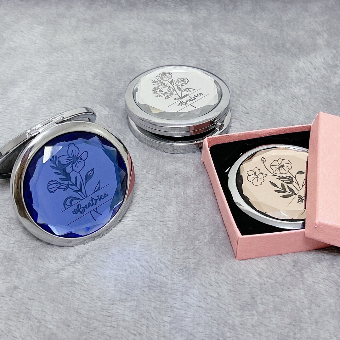 Personalized Compact Mirror,custom Name Gift,bridesmaid Gifts,bridal ...