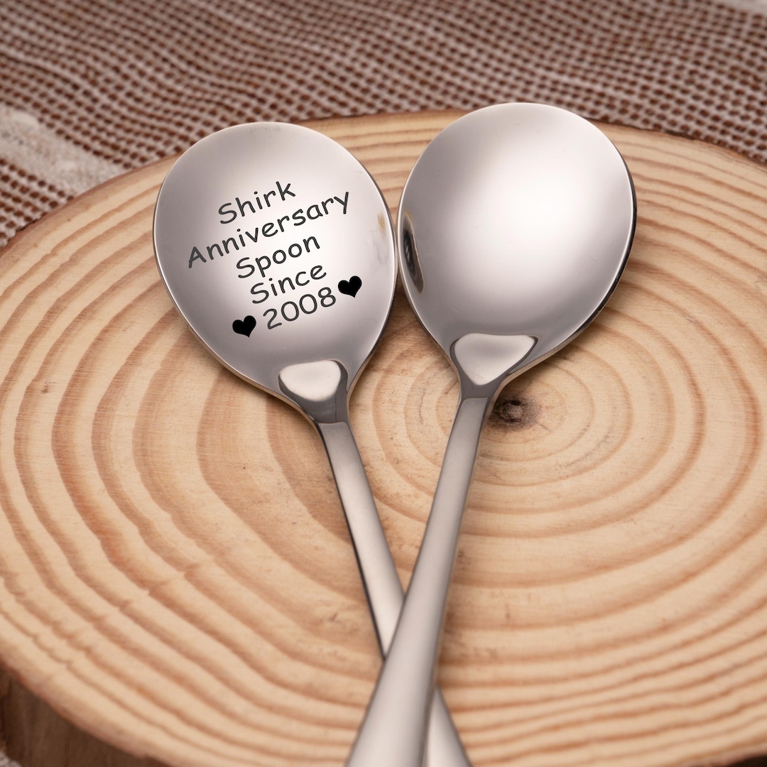 Personalized Anniversary Spoon,custom Text Spoons, Coffee Spoon, Ice ...