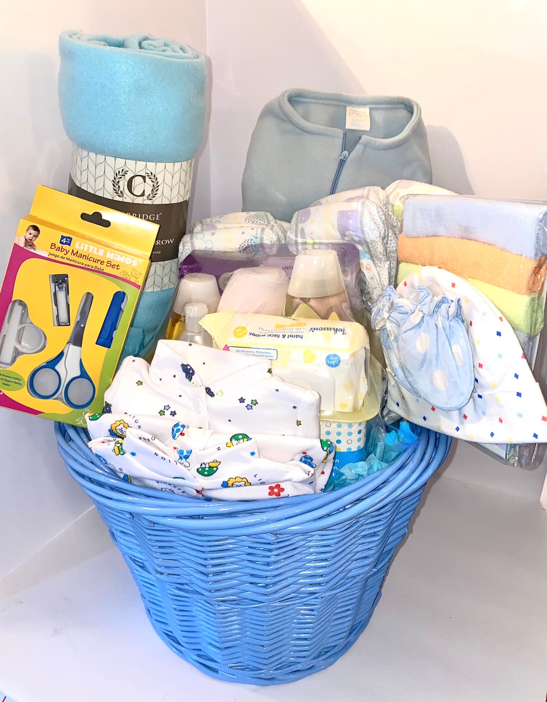 Welcome the Baby-baby Shower Gift Basket - Etsy