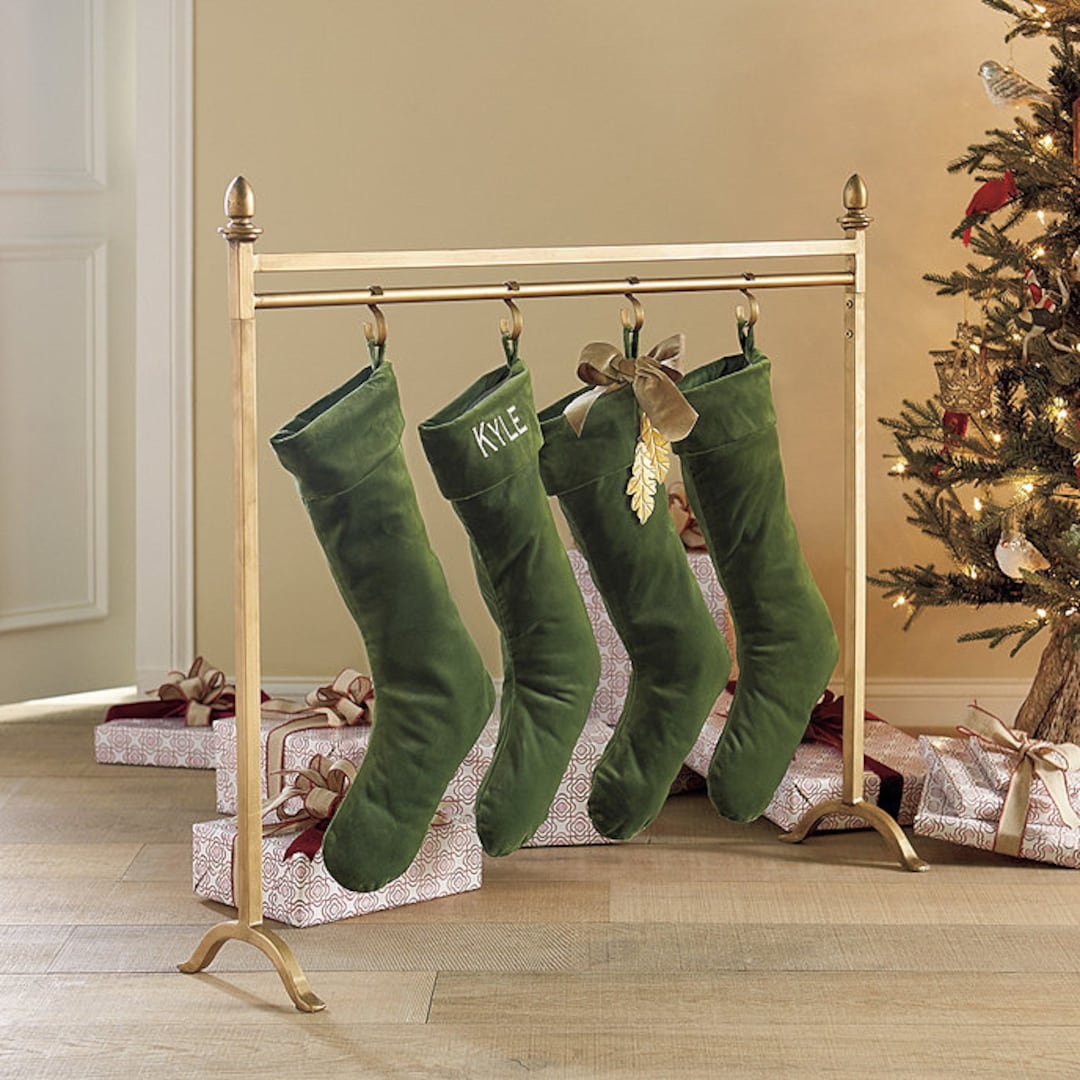Stocking Stand Golden and Matt Black Christmas Home Decor - Etsy