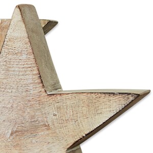 Christmas Decor Wooden Star Set of Two Winter Home Decor - Etsy