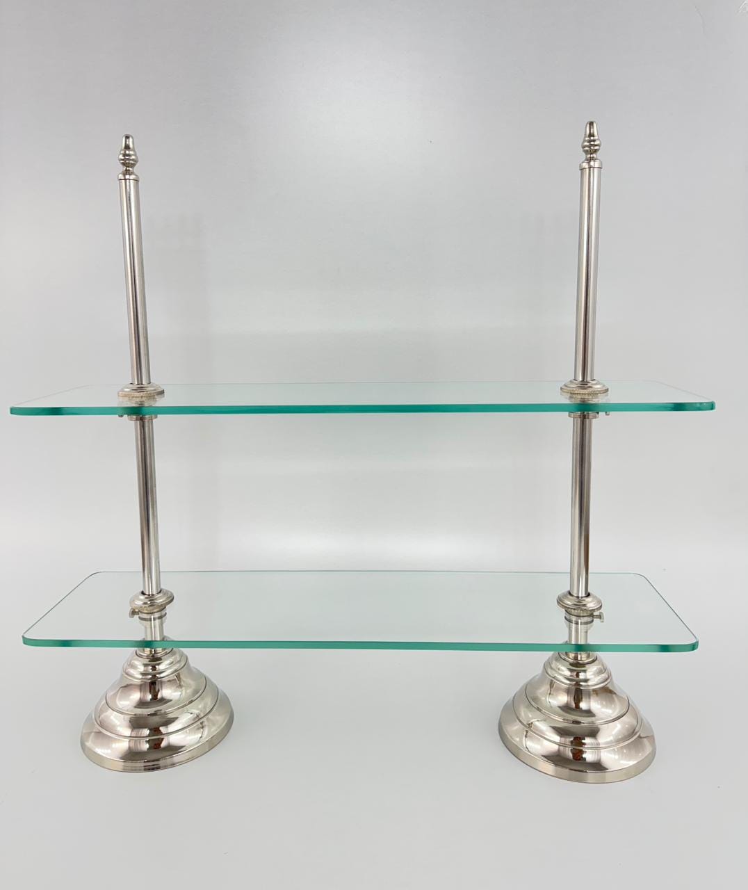 Glass Shelf Two-tier| Elegant Countertop Organizer | Bathroom, Kitchen ...