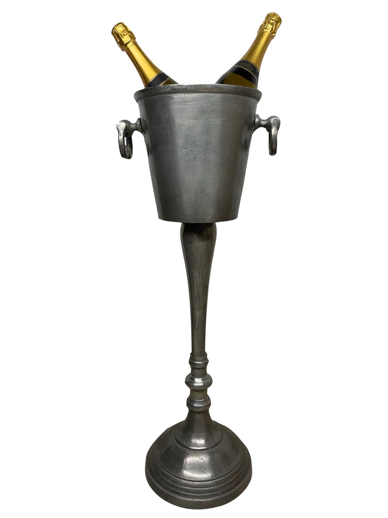 Floor Standing Rustic Gold Champagne Bucket Distressed Look - Etsy