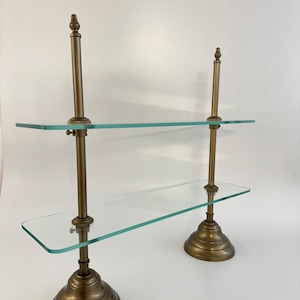 Glass Shelf Two-tier| Elegant Countertop Organizer | Bathroom, Kitchen ...