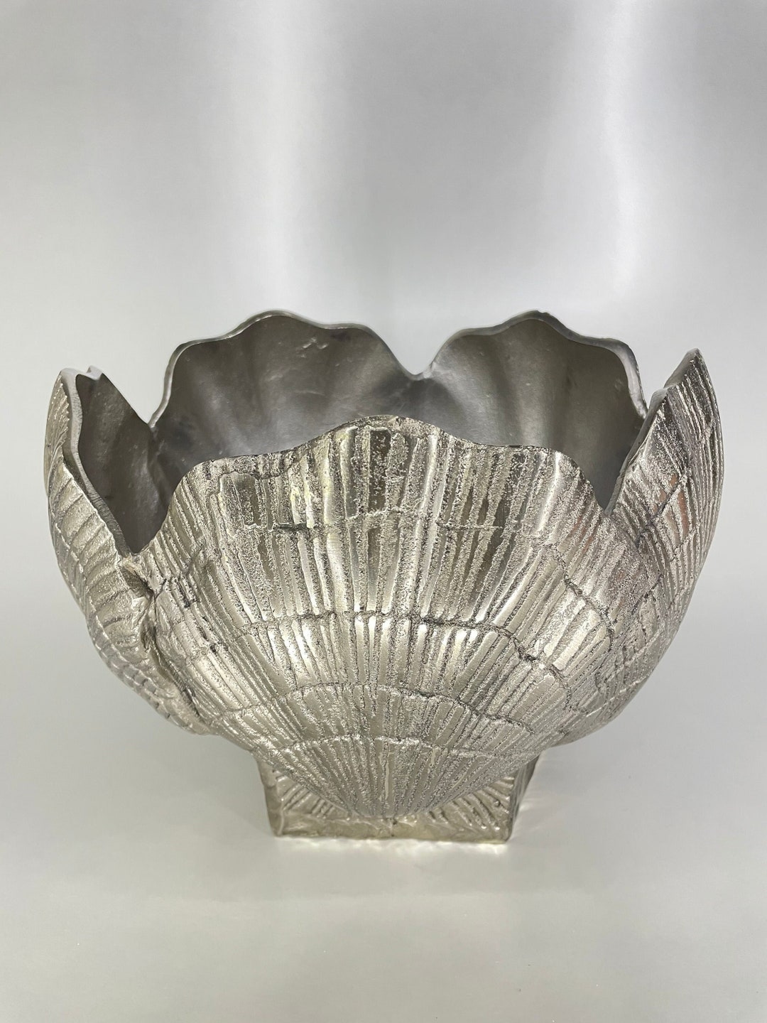 Handmade Clam Shell Cachepot Ice Bucket Table Planter Luxury Gift Decor ...