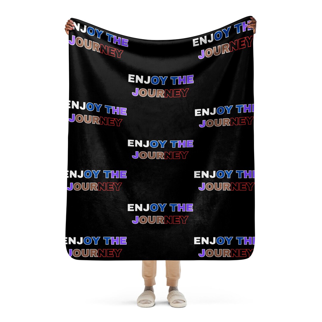 Enjoy the Journey Jiu Jitsu Rank Sherpa Blanket / Jiu Jitsu Gift ...