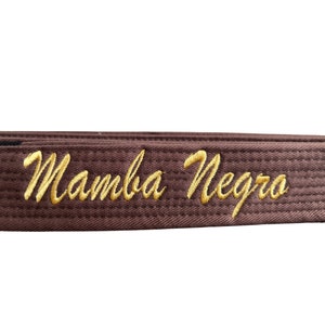 CUSTOM JIU JITSU Belts, Personalized Embroidered Gi Belt, Veteran Owned ...