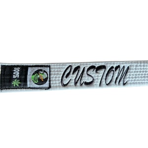 CUSTOM JIU JITSU Belts, Personalized Embroidered Gi Belt, Veteran Owned ...