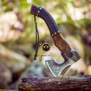 Best Christmas Viking Axe Home Gifts , Hand Forged Carbon Steel , Ash ...