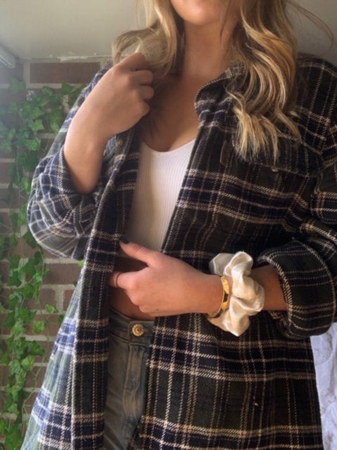 MYSTERY VINTAGE FLANNEL 90's Boho Style | Oversized Grunge| Retro ...