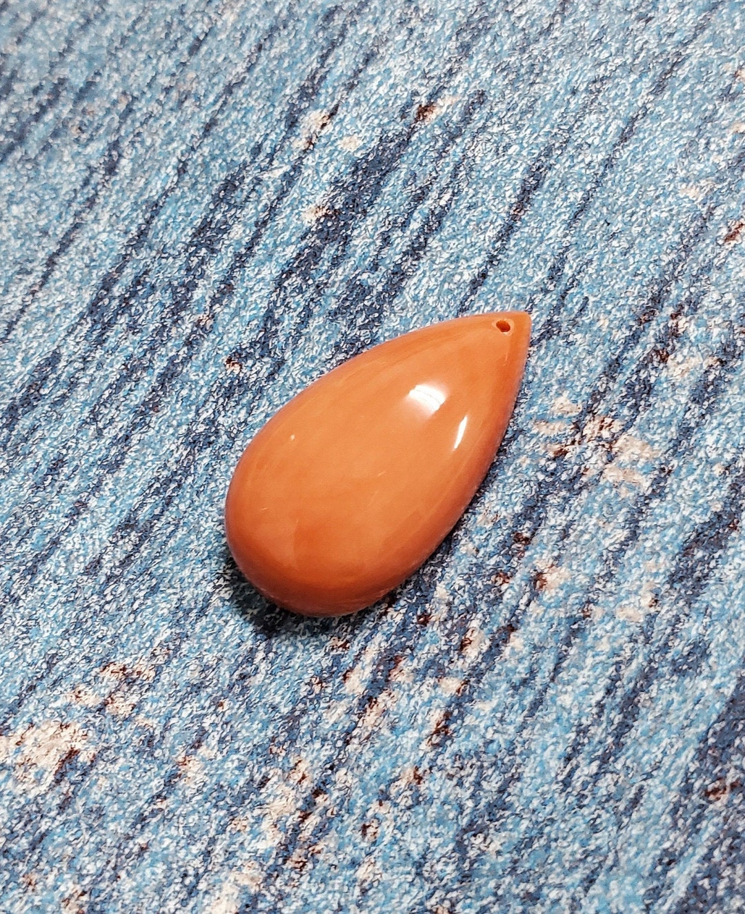 Natural Momo Coral Half-drop Pendant MOPP101 - Etsy