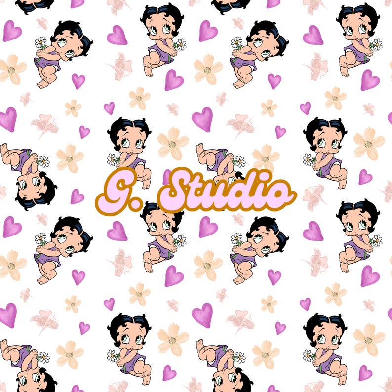 Betty Boop, Seamless Paper, Repeating Pattern, Digital Papers ...