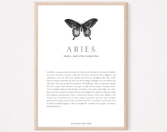 Aries Zodiac Artwork - Etsy