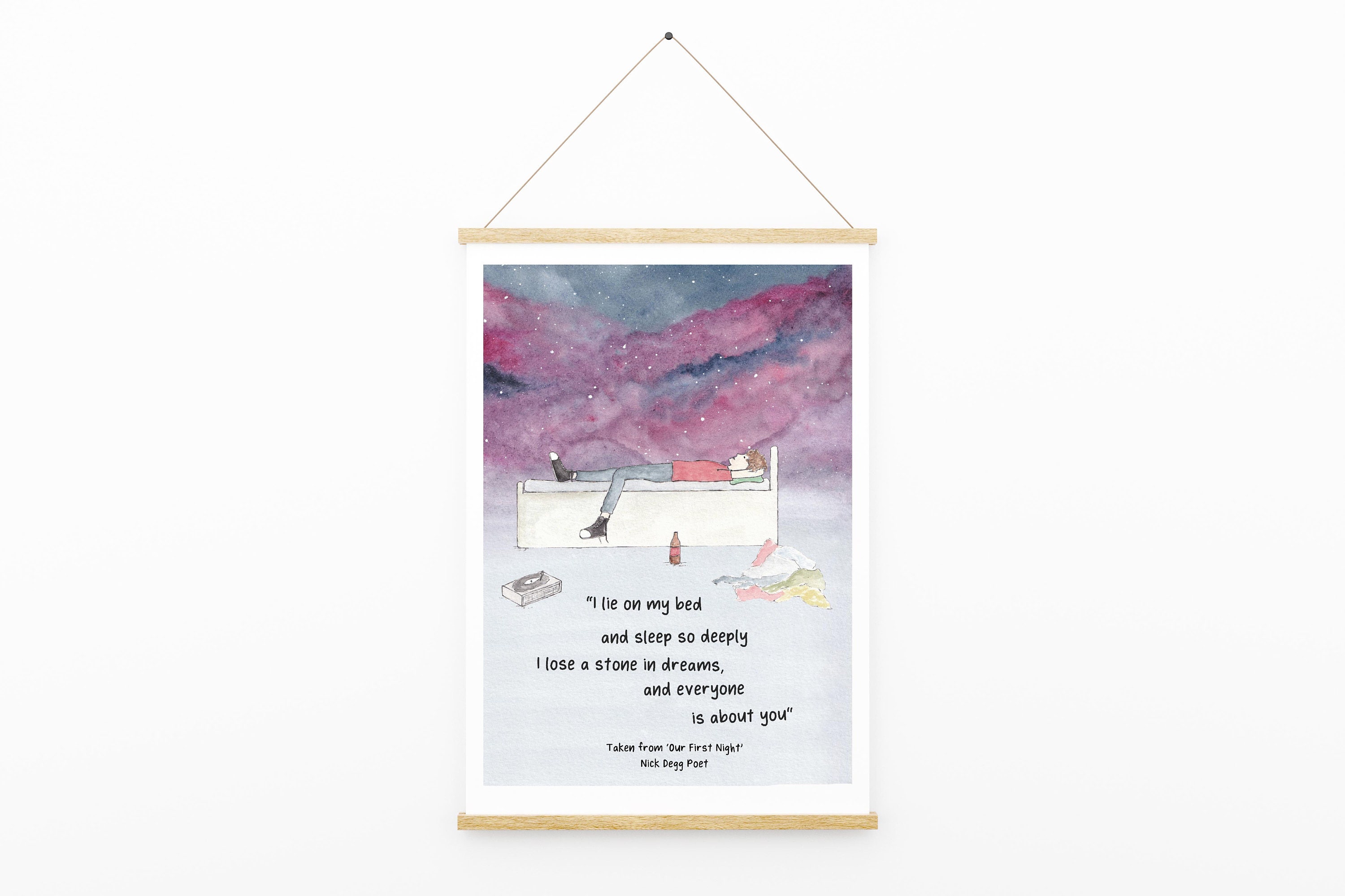 Our First Night Poem Quote Nick Degg Poet - Etsy