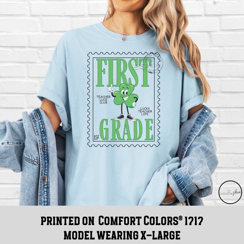 Comfort Colors St Patricks Day Teacher Shirt 1st Grade, First Grade ...