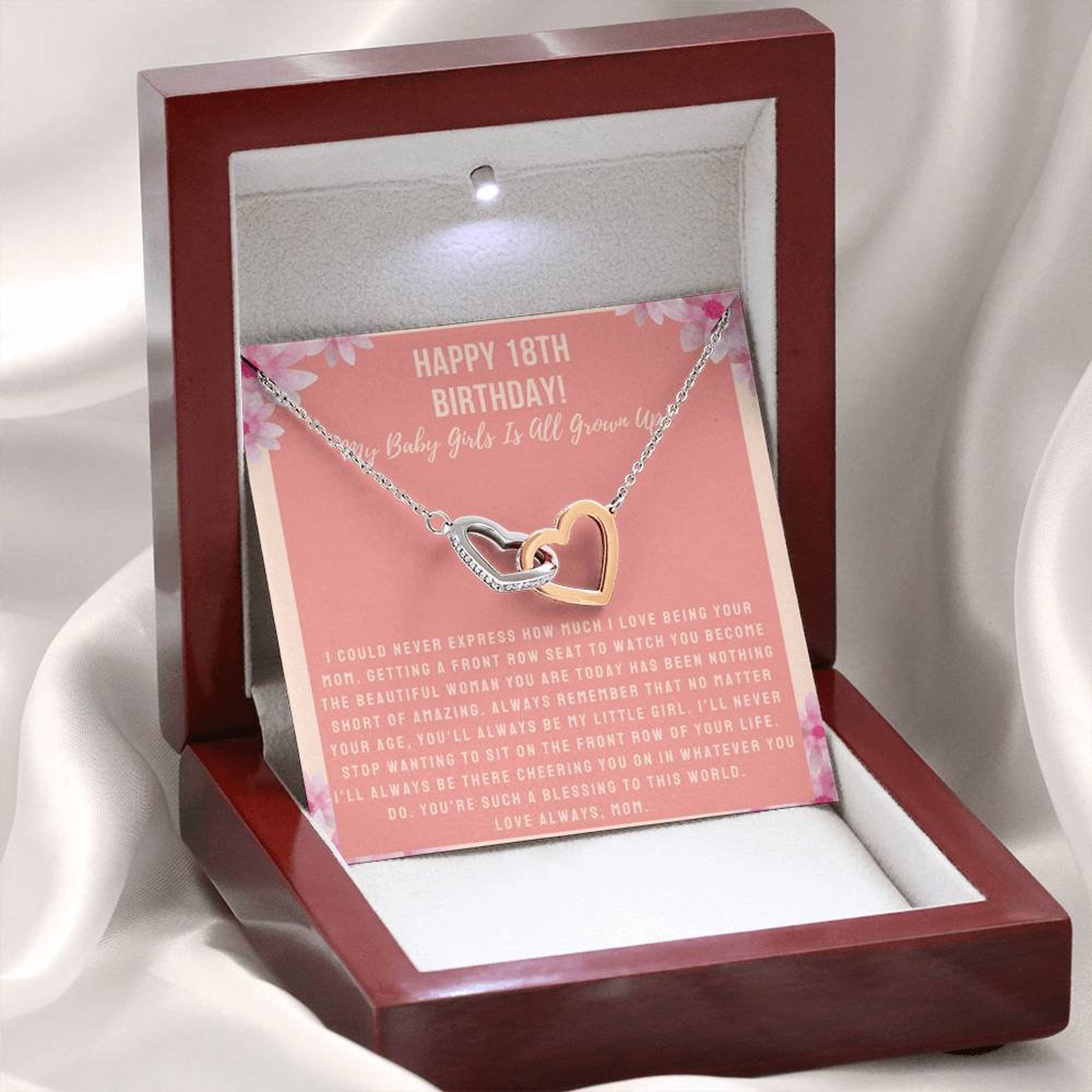 18th Birthday Gift For Daughter Interlocking Hearts Necklace Etsy 18th-birthday-gift-for-daughter-interlocking-hearts-necklace-etsy