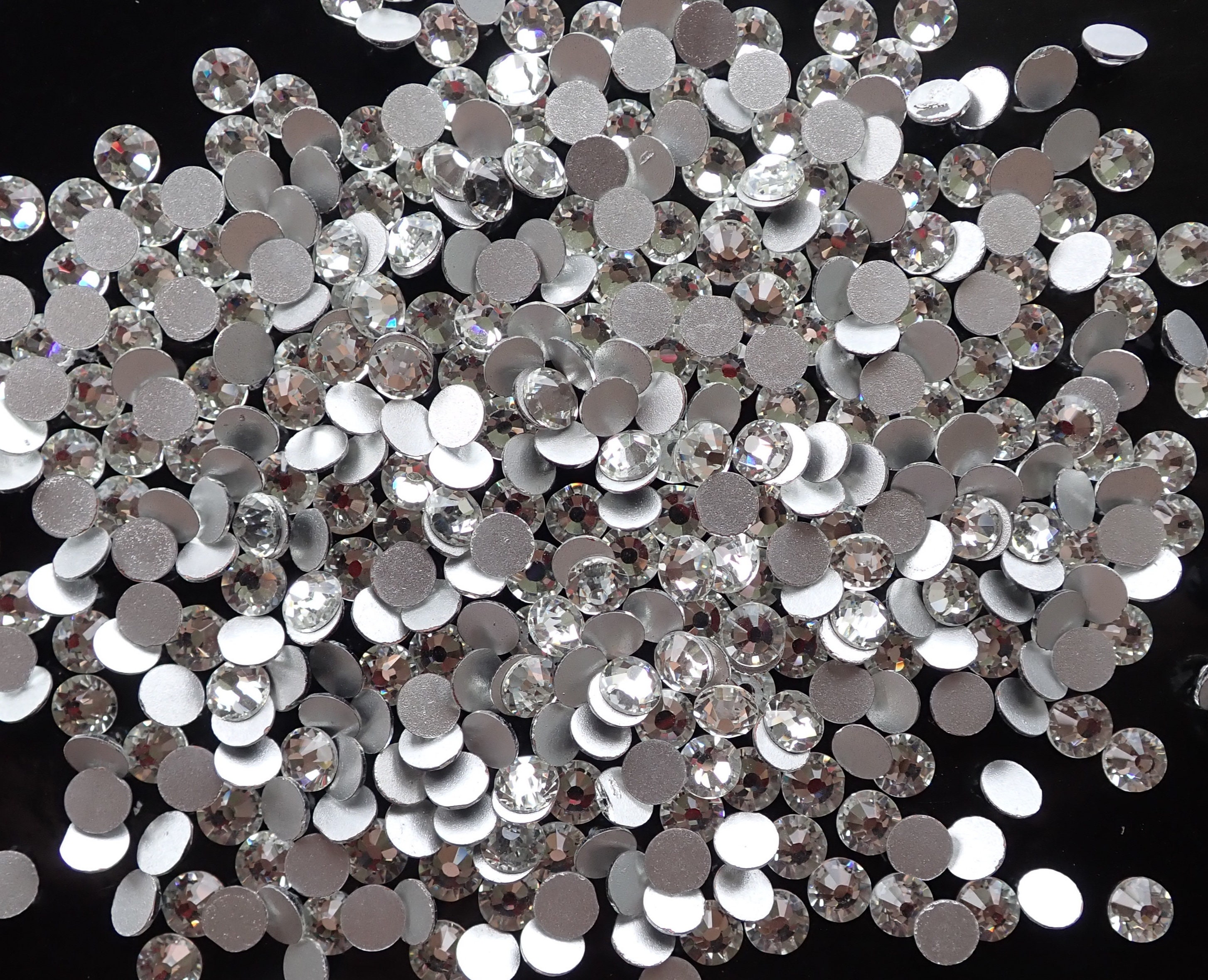 Crystal clear flatback glass rhinestones, bling, wholesale, sparkle ...