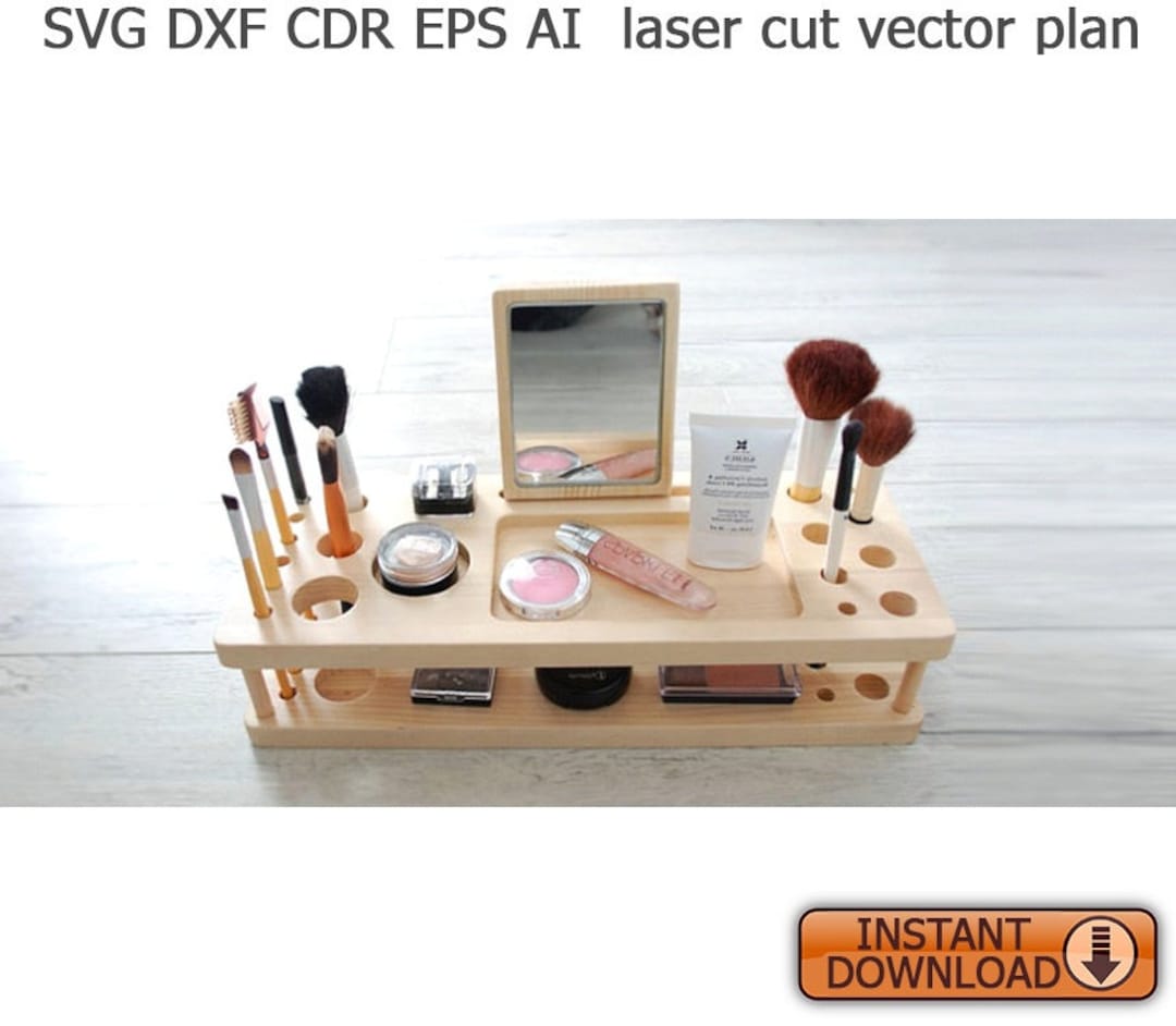 Organizer for Makeup. 3D Model 3d Puzzle CNC decorative - Etsy