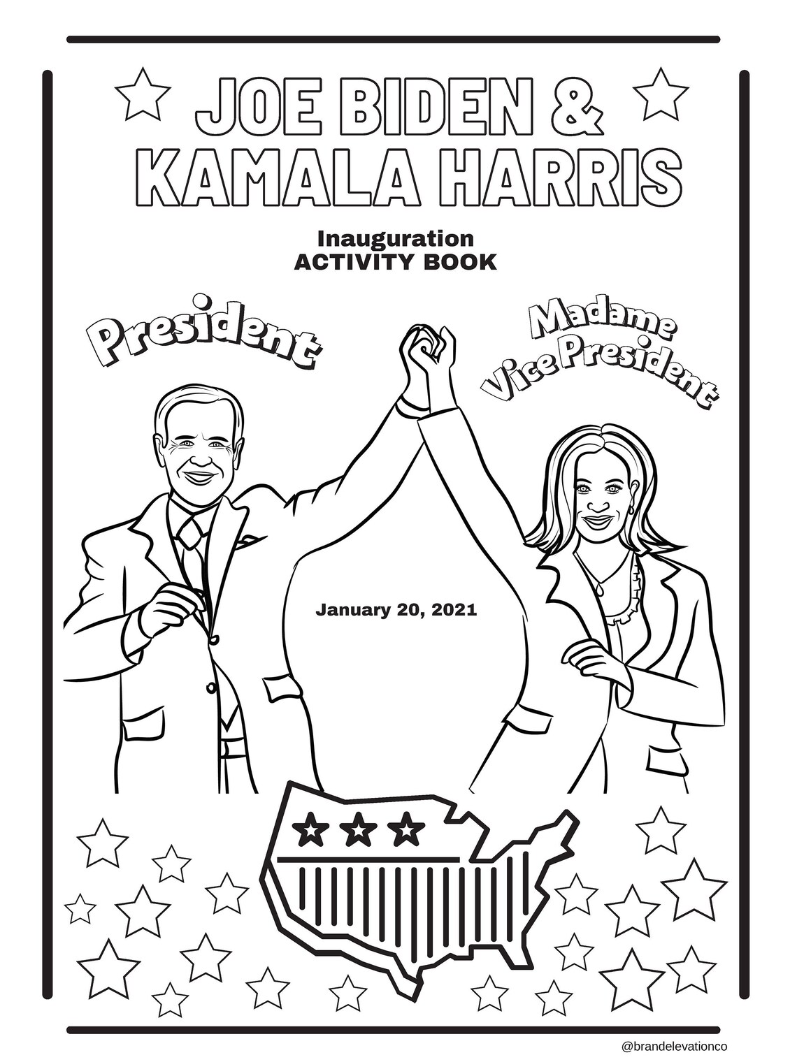 Inauguration Coloring Book - Etsy