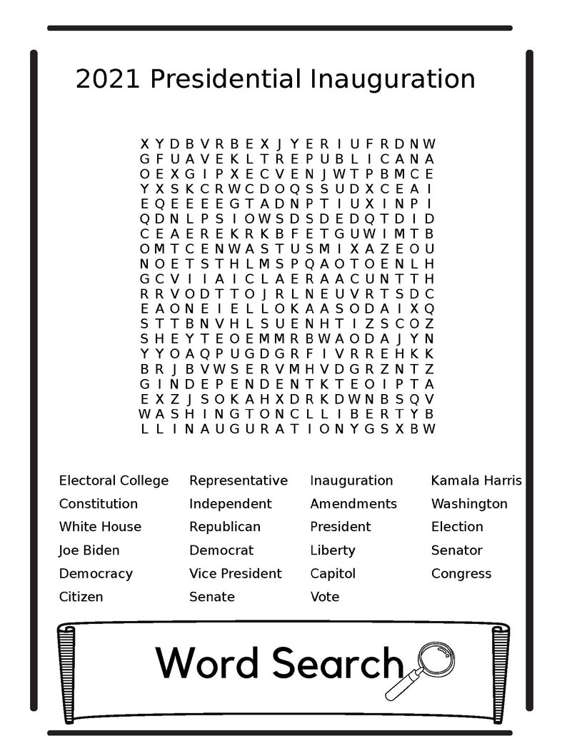 Inauguration Coloring Book - Etsy