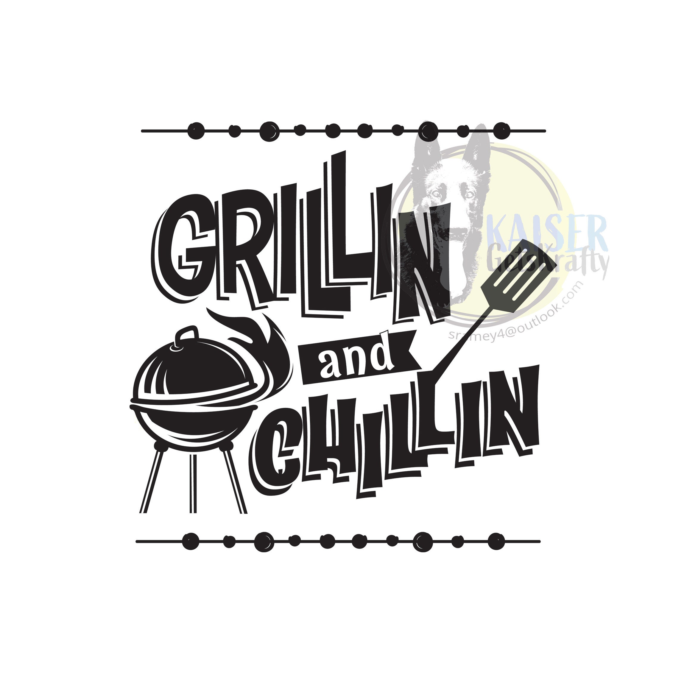 Grilling Chillin Digital Download, Camping Bucket Decals, Backyard BBQ ...