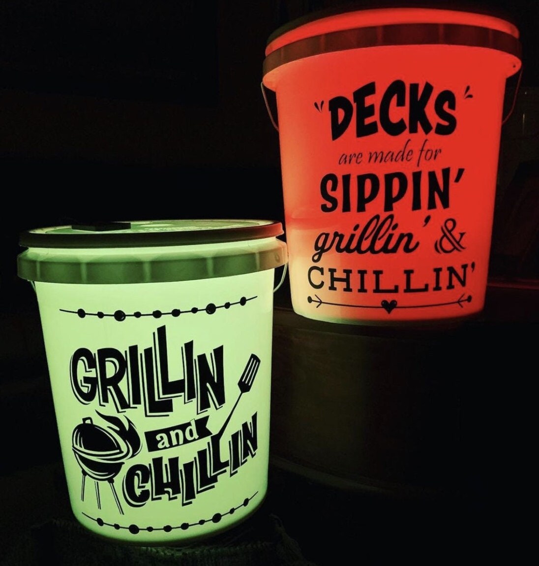 Grilling Chillin Digital Download, Camping Bucket Decals, Backyard BBQ ...
