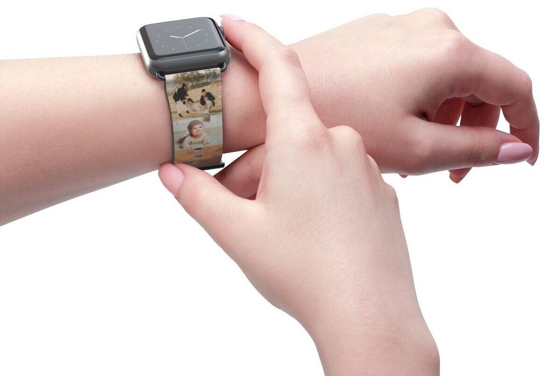 Custom Apple Watch Band Photo Personalized Watch Bands Vegan - Etsy