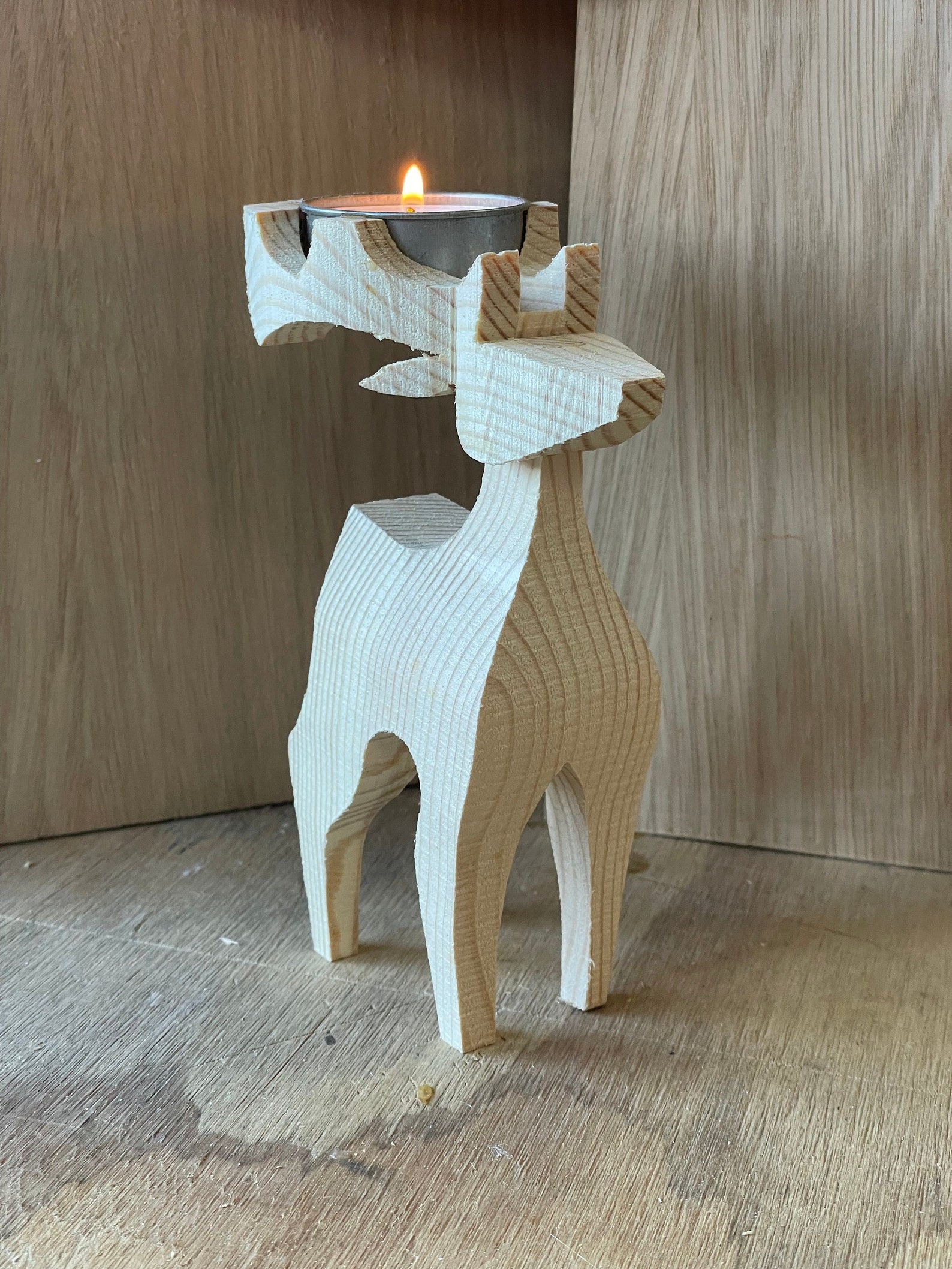 Tea-light Holder Bandsaw Reindeer (mkii) Plans With Instructions (PDF ...
