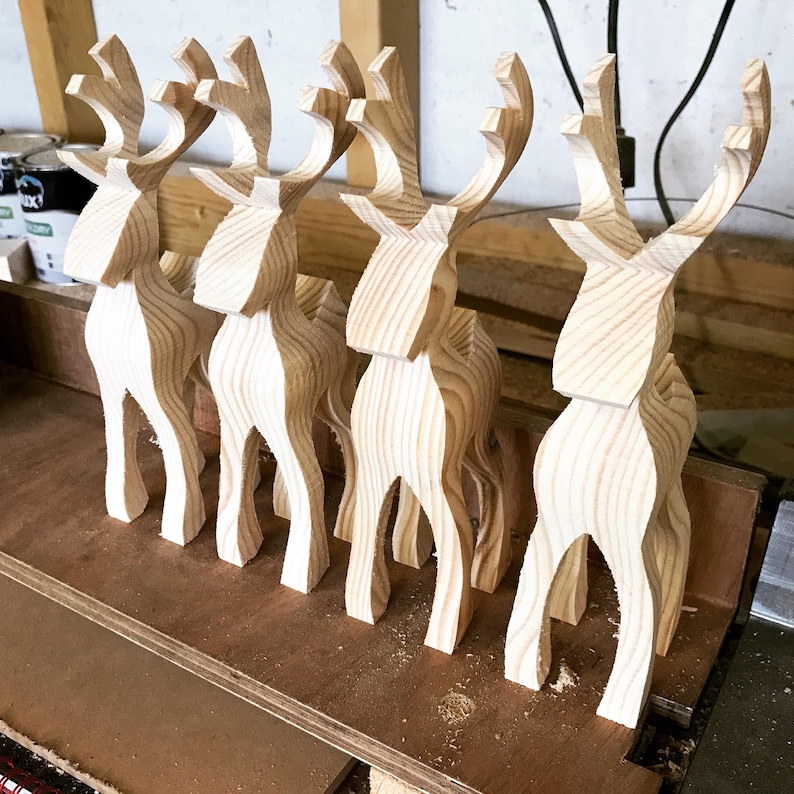 Bandsaw Reindeer Plans With Instructions (PDF Download) - Etsy